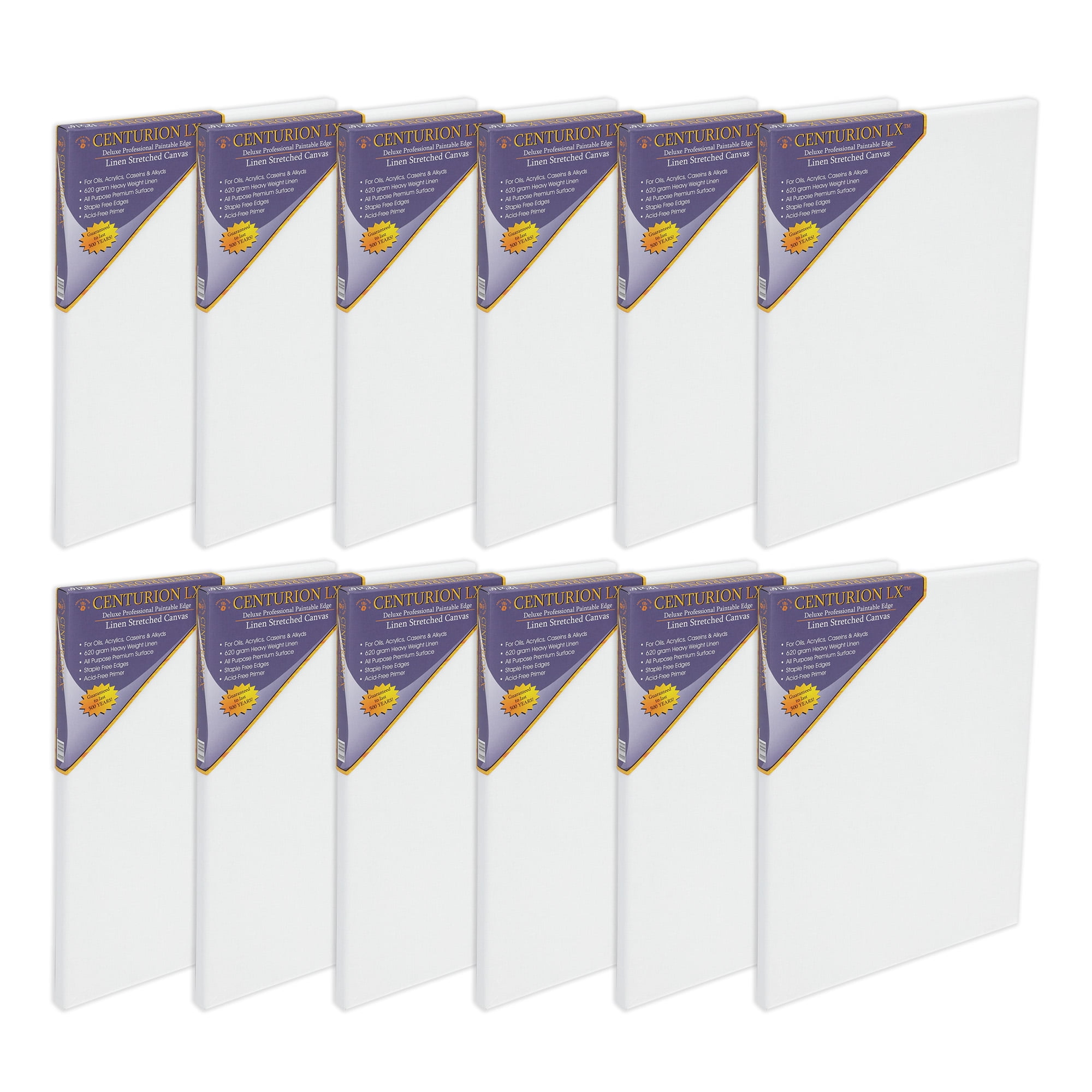 Centurion LX Linen Canvas 3/4"" Single 10X20"" - 12 Pack - Walmart.com