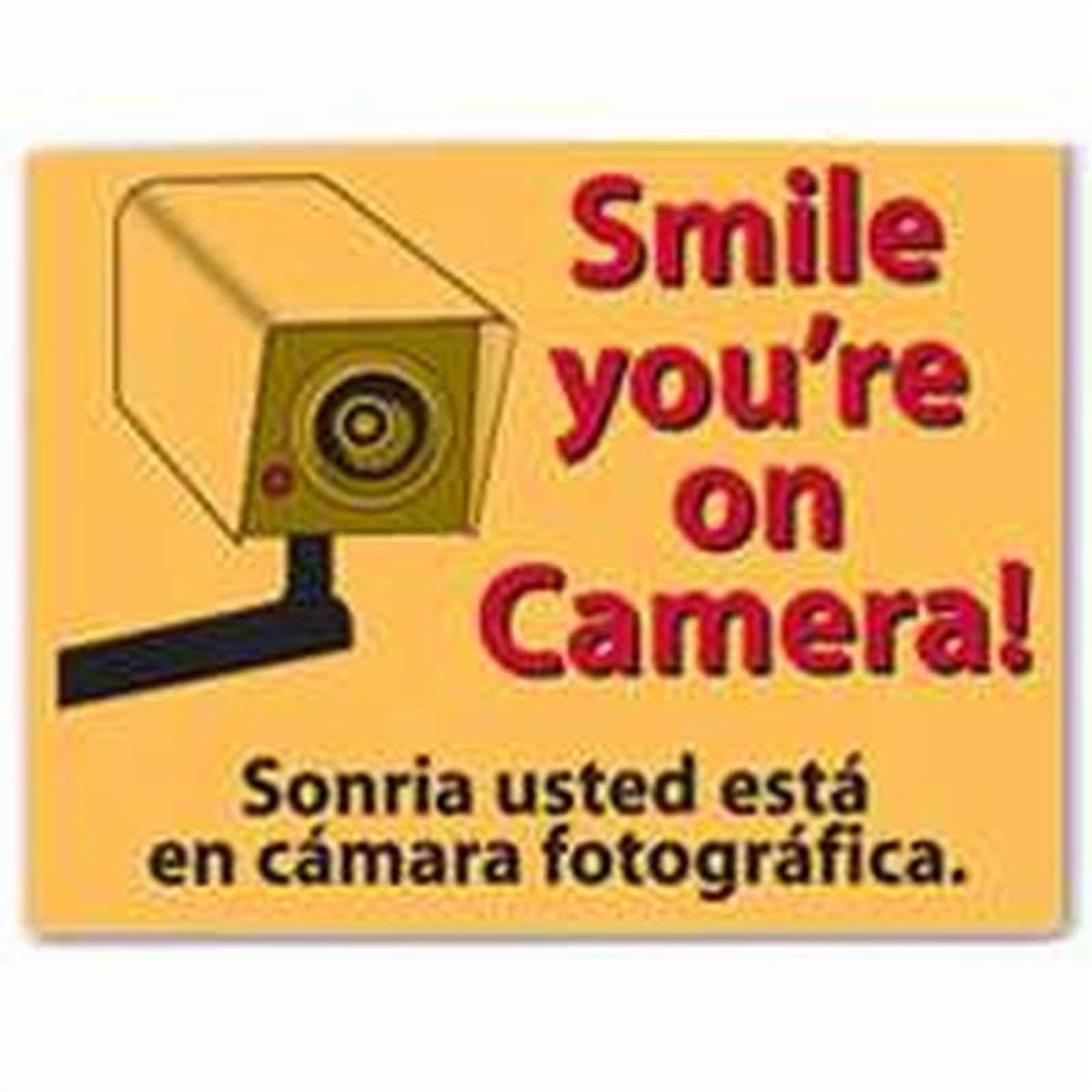Centurion SIGNSMILE Smile You Are On Camera Sign - Walmart.com