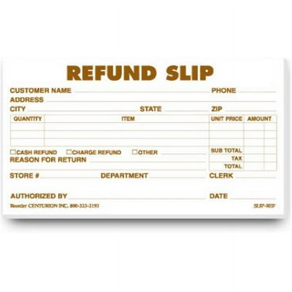 Order Deposit Slips
