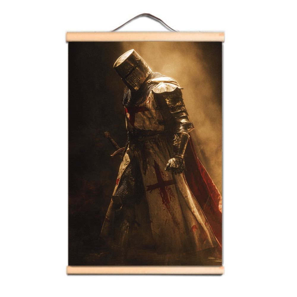 Century Crusaders Art Tapestry Wall Decor Banner Canvas Scroll Painting ...