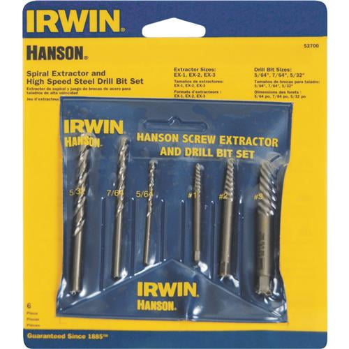 Century Drill & Tool 10-Piece High Speed Steel Spiral Screw Extractor ...
