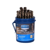 Century Drill & Tool 26529 29 Piece Pro Grade Cobalt Drill Bit Set, 1/ ...
