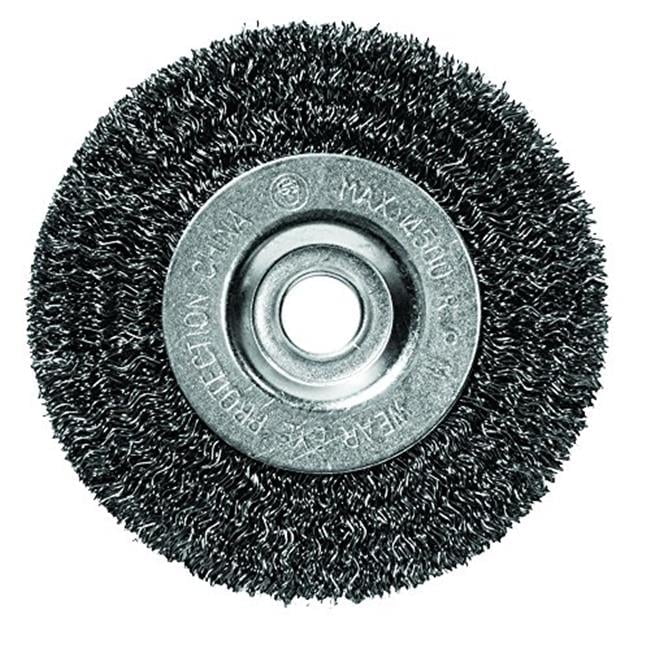 Century Drill & Tool 4 x 0.5 in. Fine Bench Grinder Wire Wheel Pack of ...
