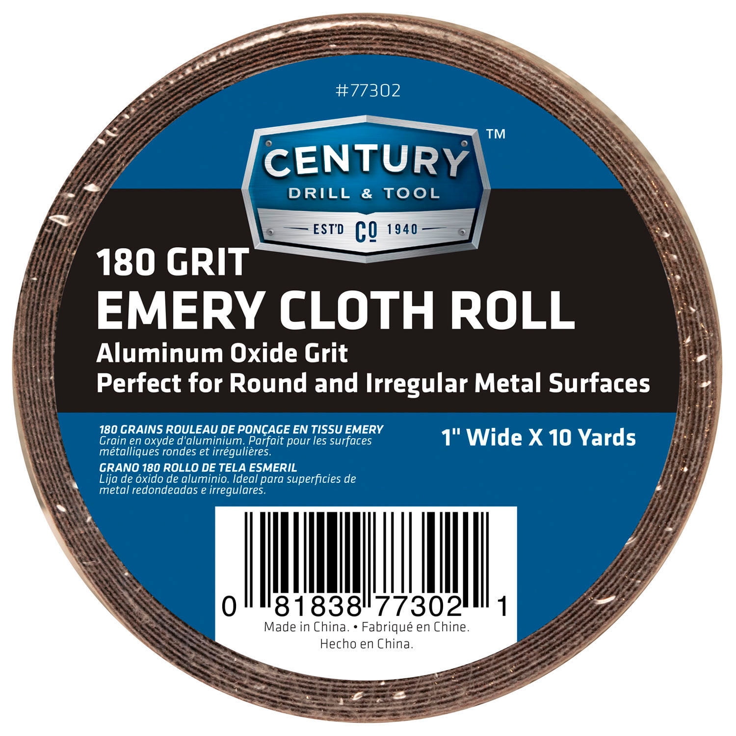 Century Drill & Tool 77302 Emery Cloth Shop Roll, 180 Grit - Walmart.com