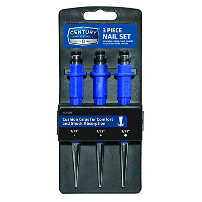 Century Drill & Tool Nail Setter Set - 3 Piece - Walmart.com