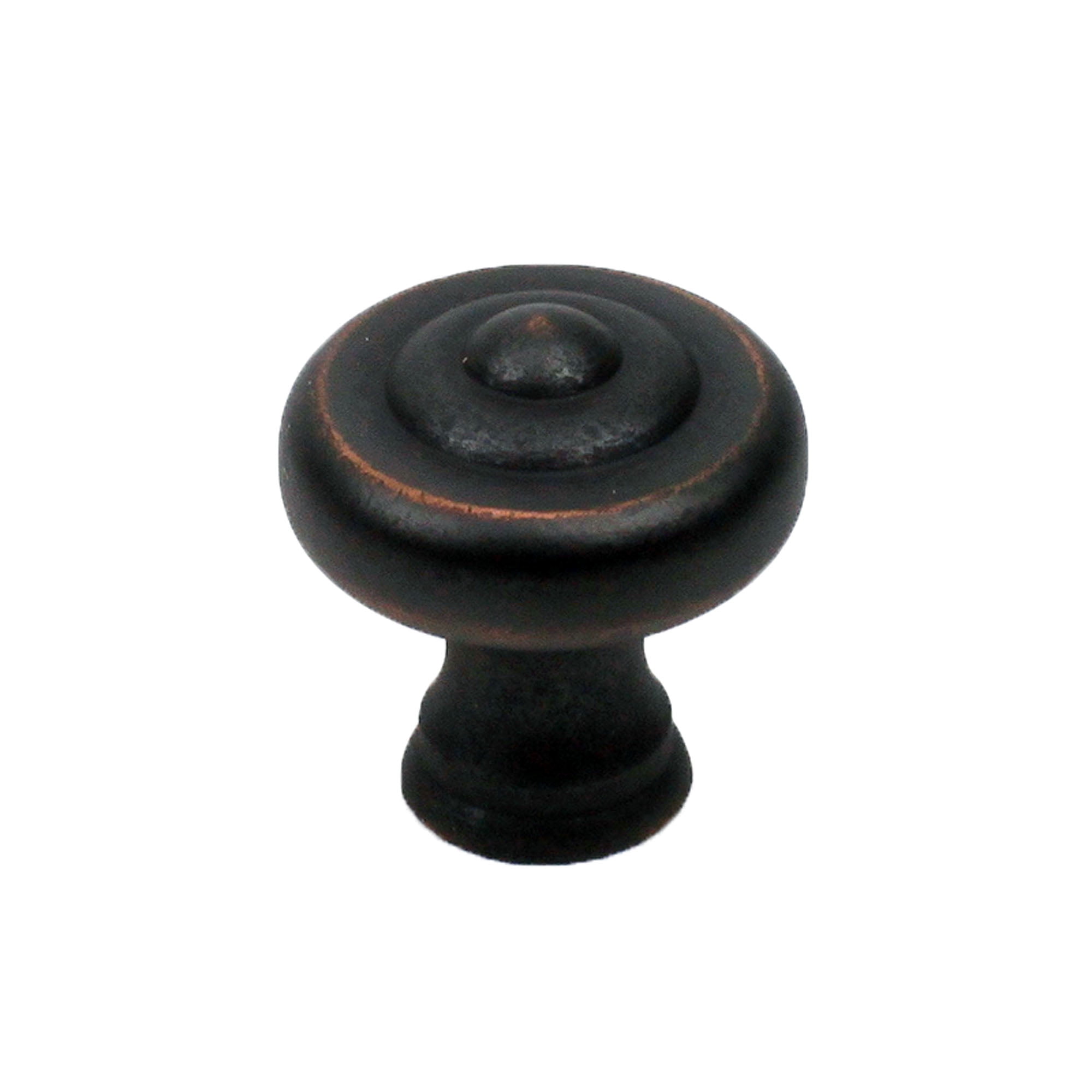 Yukon - Premium Solid Brass, Knob, 1-1/4" dia. Weathered Bronze/Copper ...