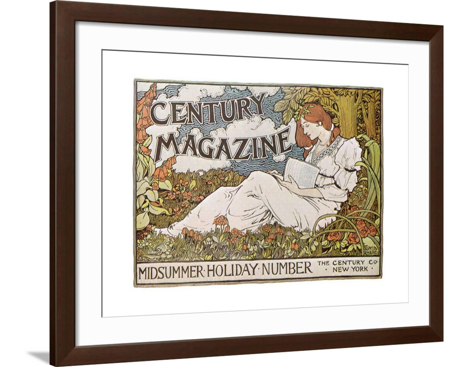 Art.com Century Magazine Art Print by Louis John Rhead, Brown Frame ...