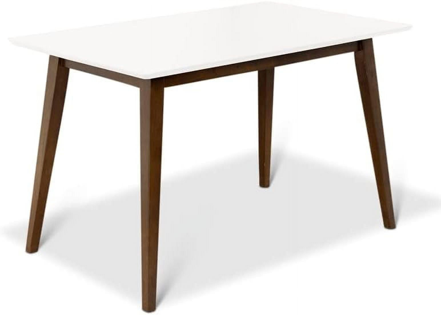 -Century Modern Universal Top Rectangle Modern Wood Dining Table for ...