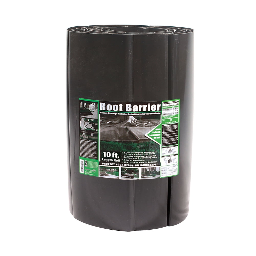 Century Products Dual Purpose 18” x 10’ Root Barrier Black Polyethylene ...