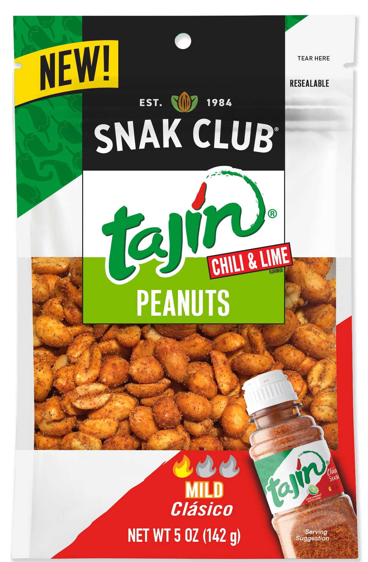 Century Snacks Snak Club Tajin Duo Resealable Trail Mix - Shipper, 48 ...