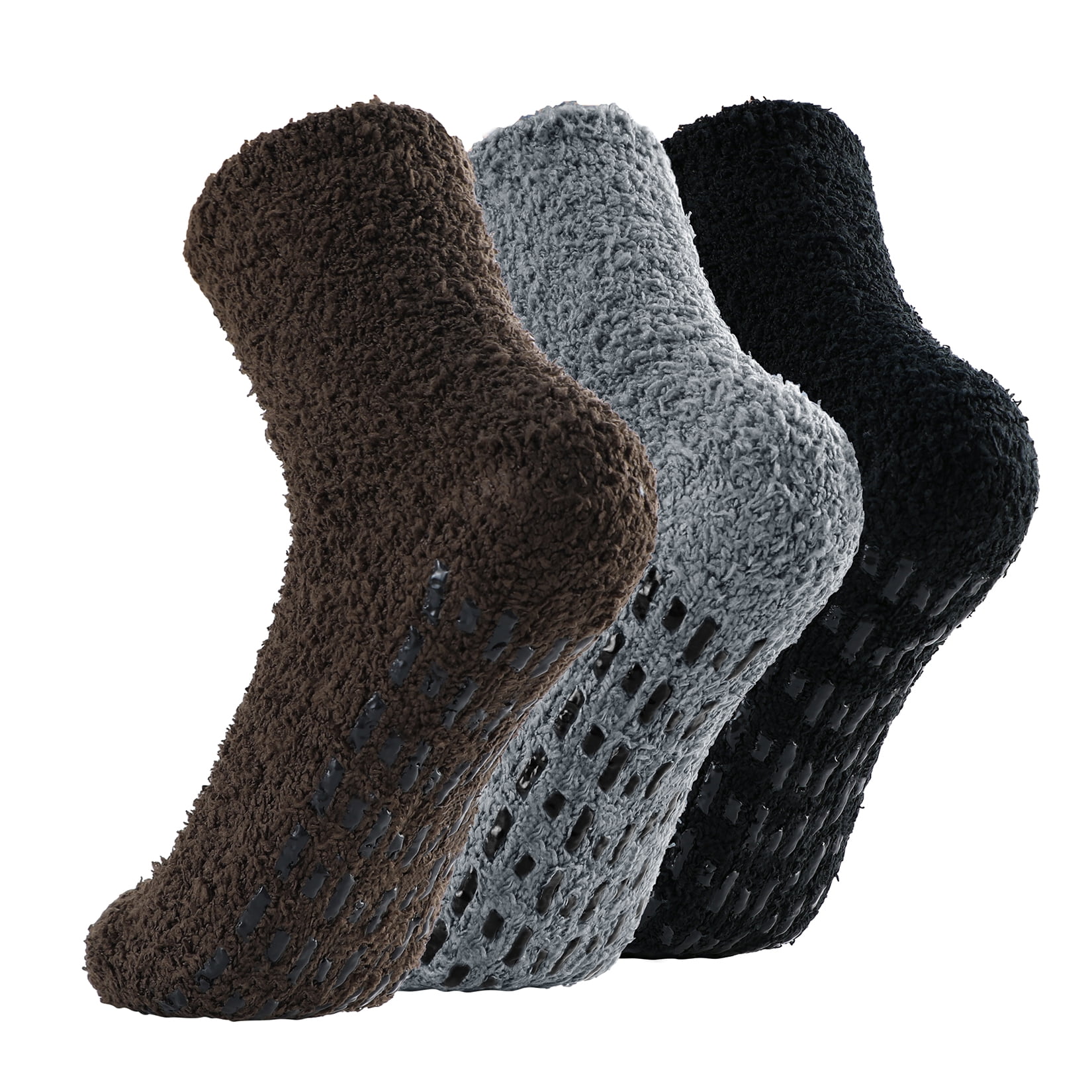 Century Star Women Thick Fuzzy Anti Slip Slipper Socks Winter Warm