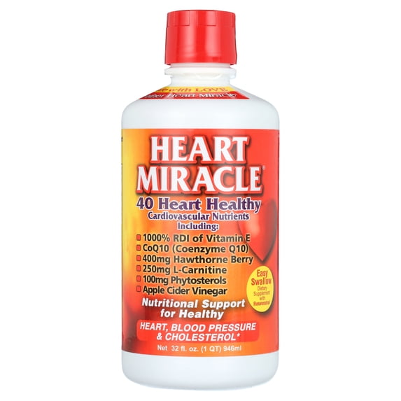 Century Systems Wellness Heart Miracle, Natural Liquid Formula with ...