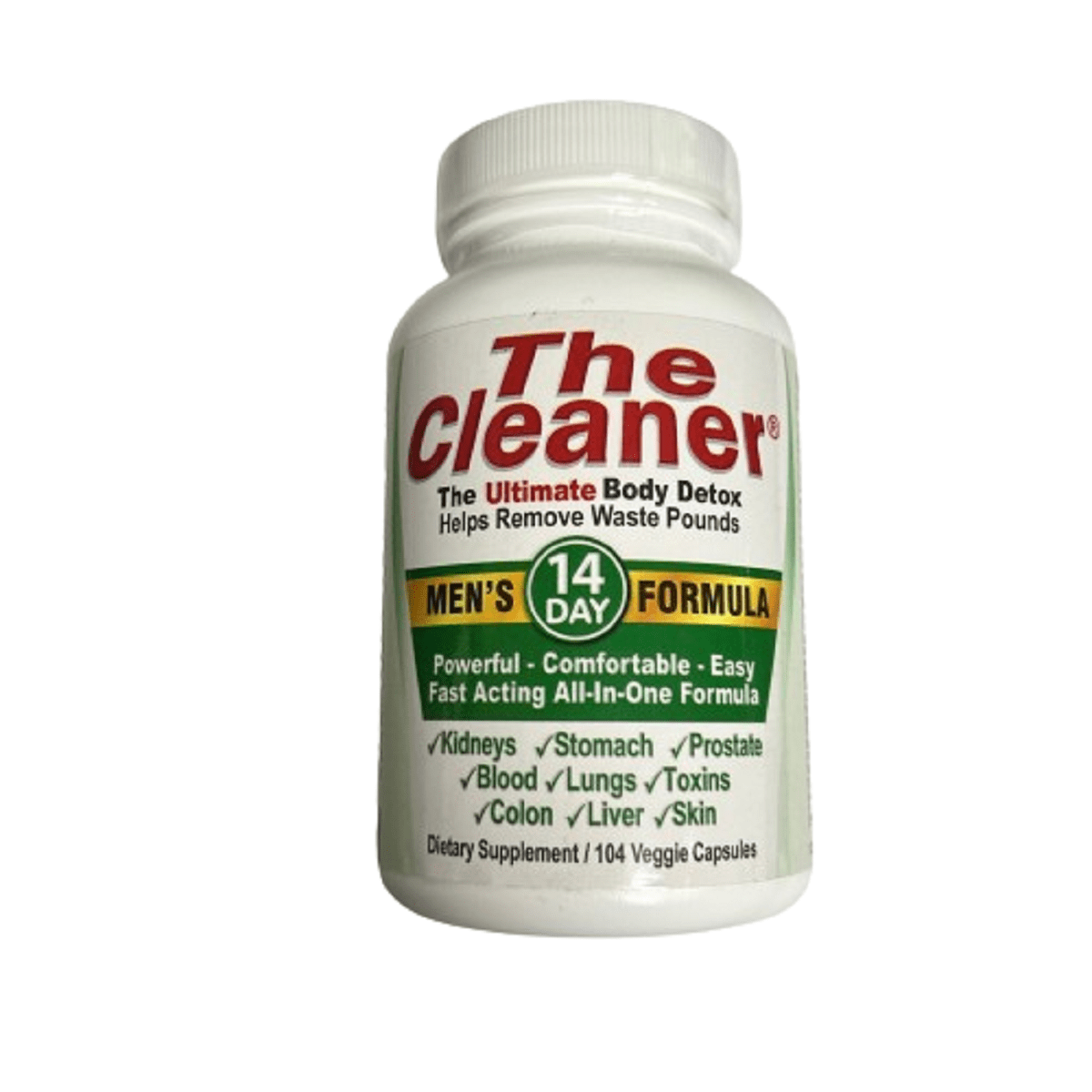 Century Systems The Cleaner 14 Day Men's Formula 104 Capsules(2 Pack ...