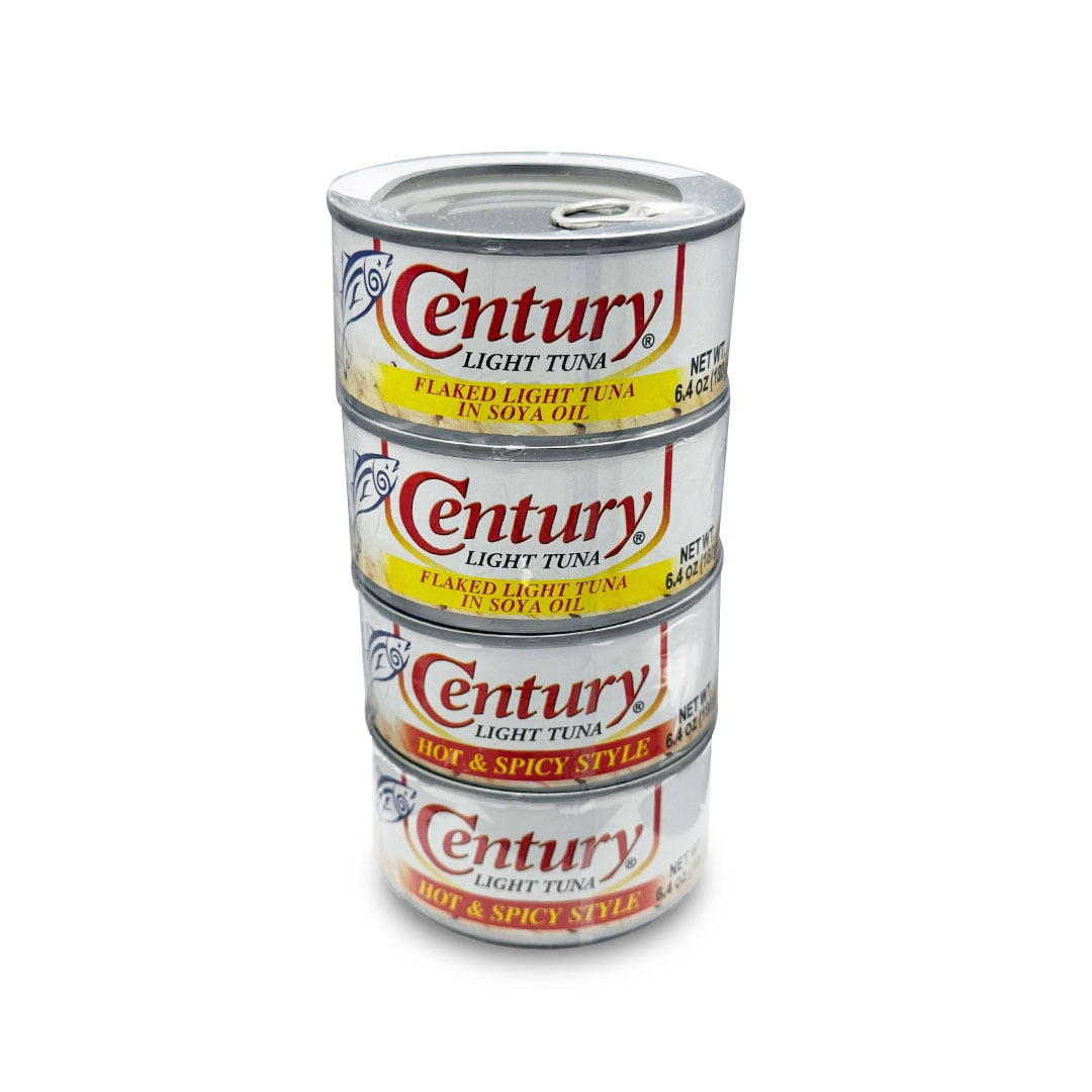 Century Tuna Value Pack (2 Soya in Oil & 2 Hot ) 180g each - Walmart.com