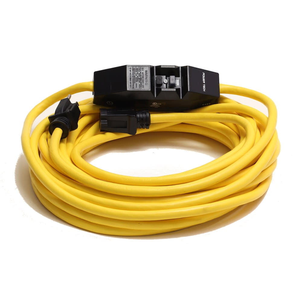 Century Wire Power Tech 50 Ft 12/3 Sjtw Yellow Extension Cord - Walmart.com
