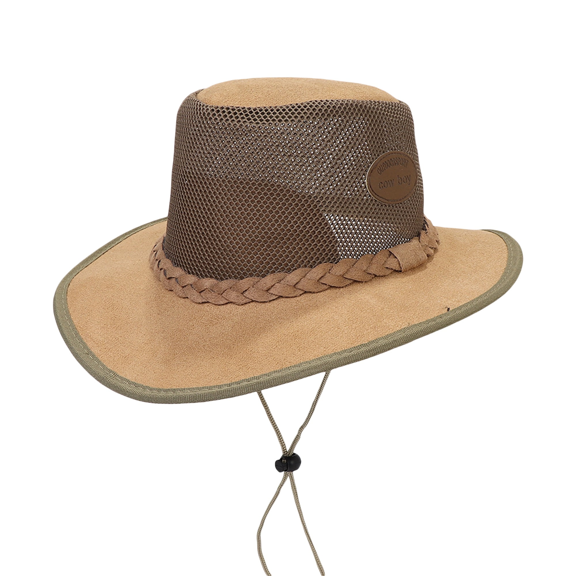 CenturyX Mesh Summer Cowboy Hat for Men, Wide Brim Outdoor Western Cap ...