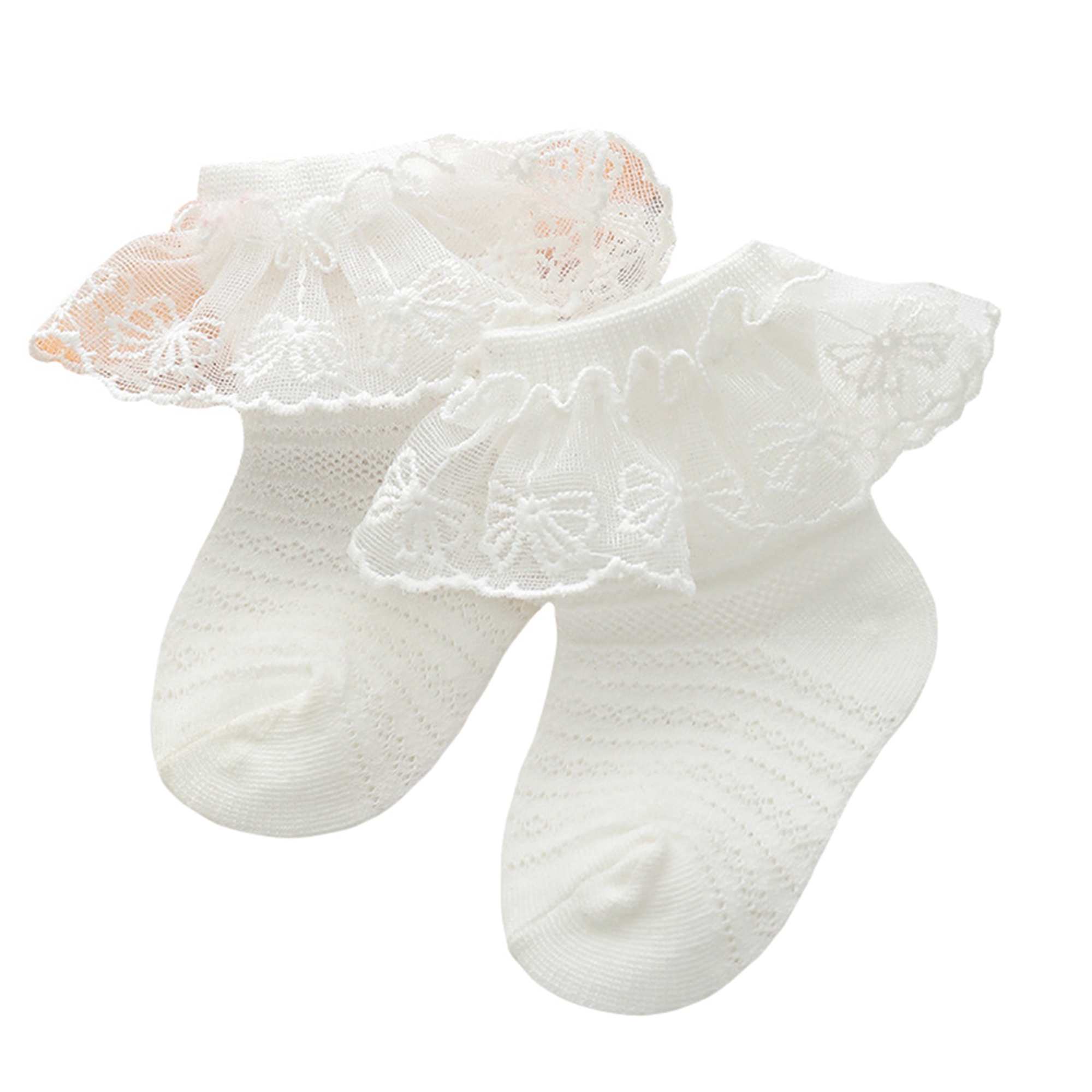 Cenuakty Baby Girls Socks, Cute Sweet Lace Patchwork Soft Lightweight ...