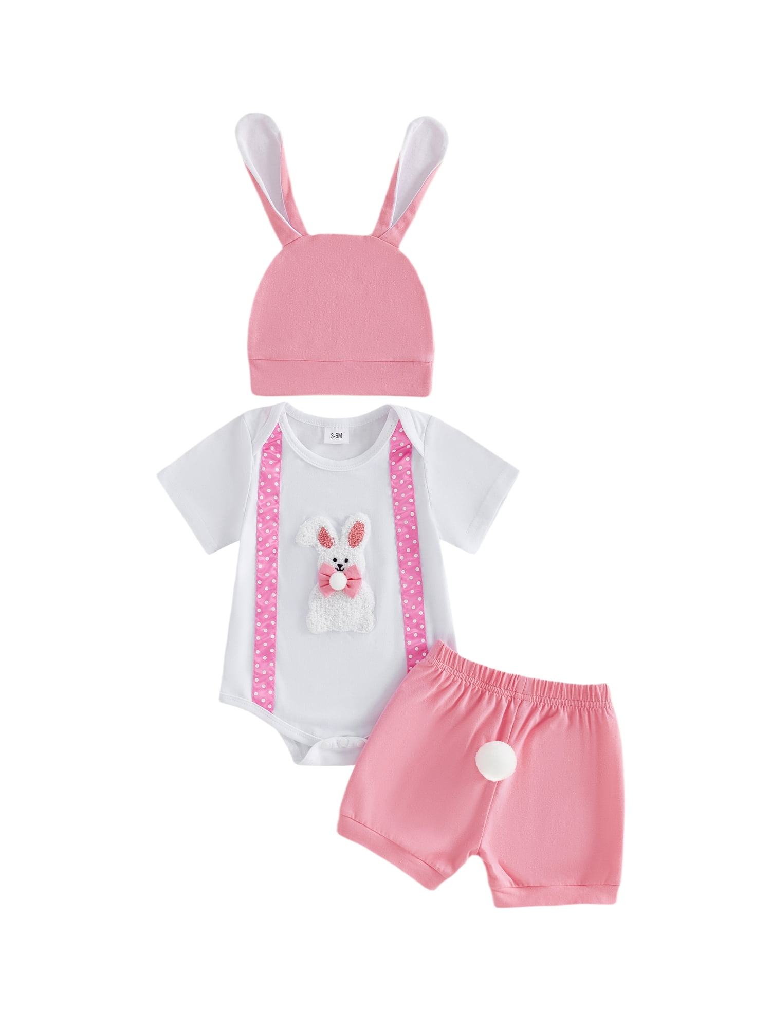 Cenuakty Infant Baby Easter Clothing Set Cute Short Sleeve Bunny ...