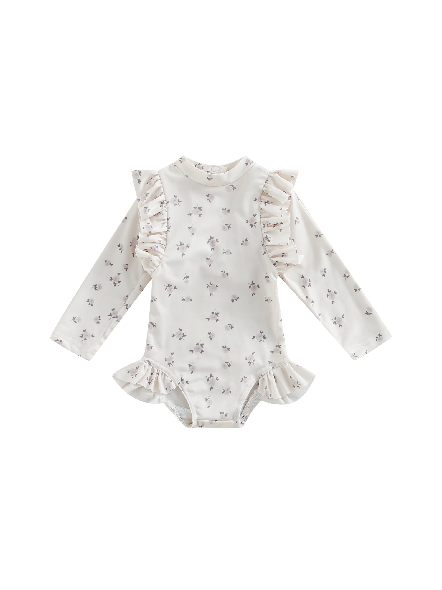 Cenuakty Kids Girls Bikini, Sweet Long Sleeve Crew Neck Floral/Plaid ...