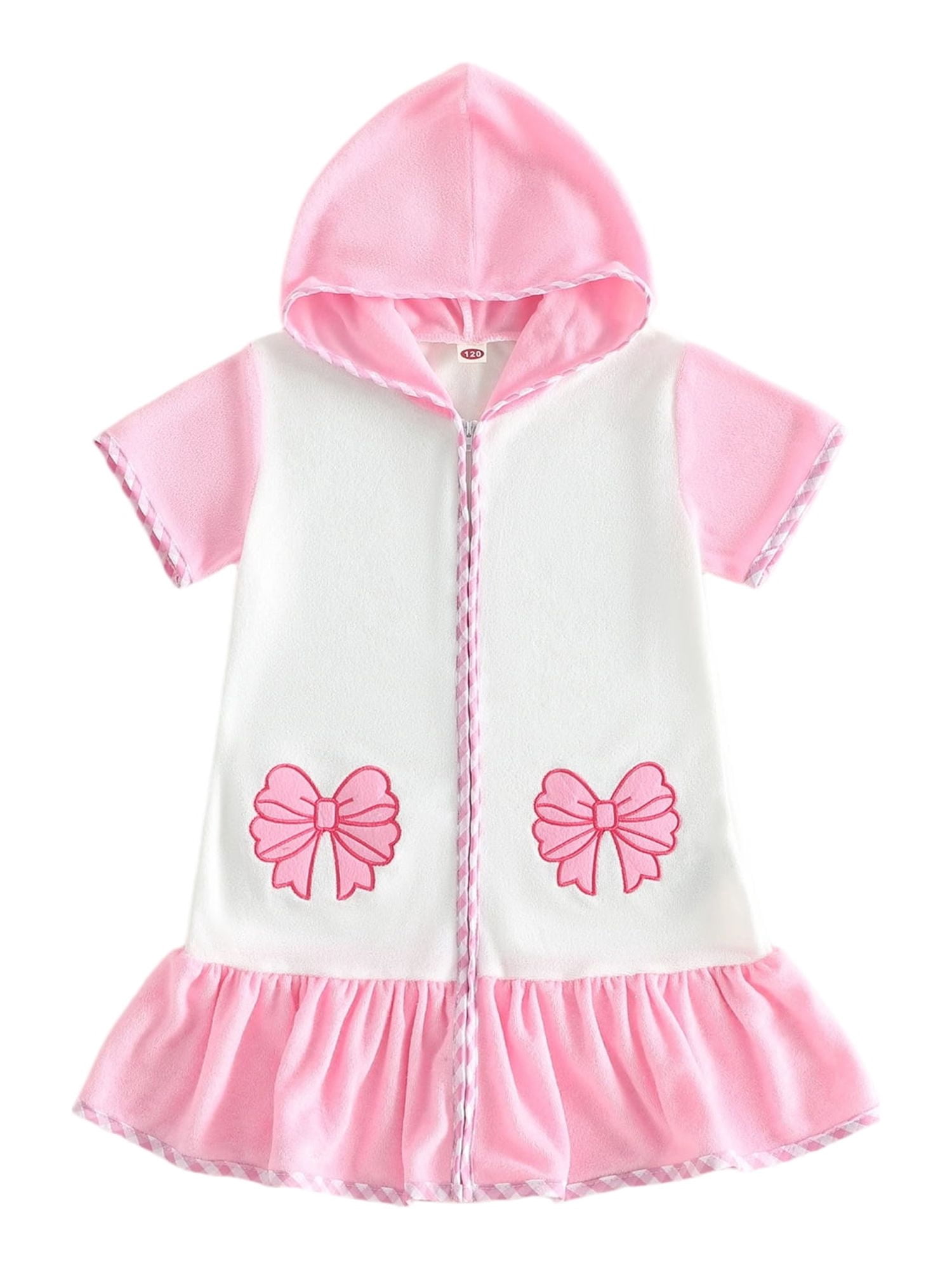 Cenuakty Little Girls Beach Cover Up 3T 4T 5T 6T Hooded Robe Short ...