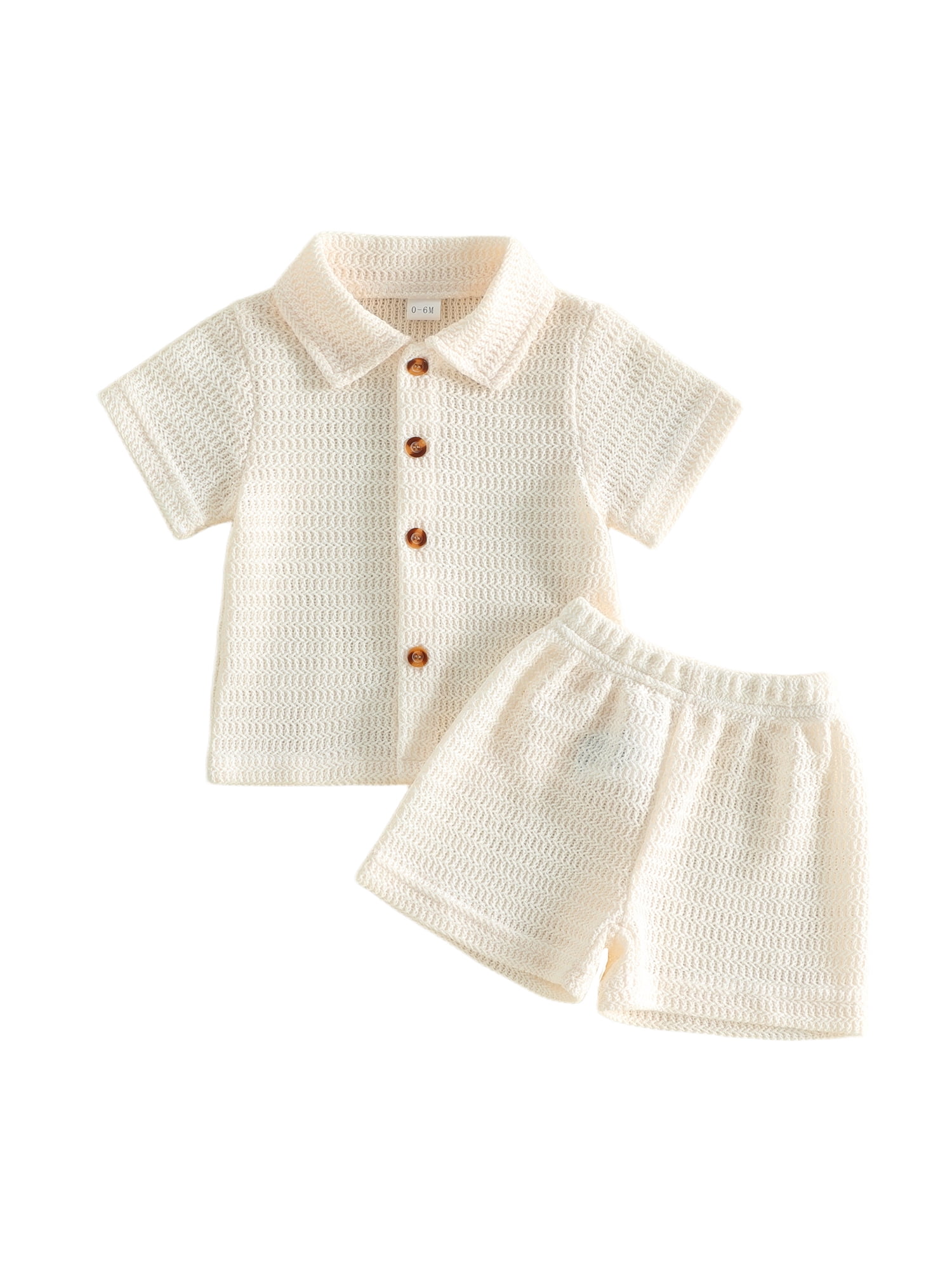 Cenuakty Toddler Baby Boy Summer Knit Outfits Hollowed Short Sleeve ...