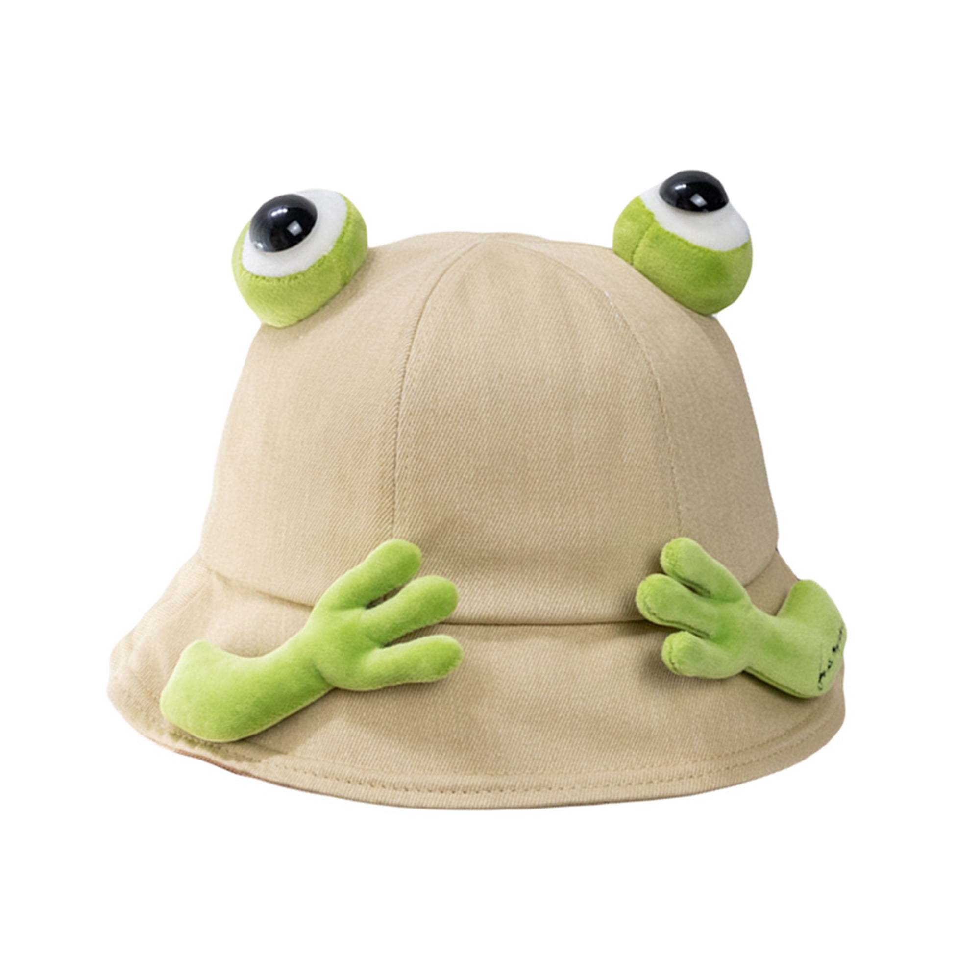 Cenuakty Women Cartoon Frog Bucket Hat Funny Eyes Fisherman Hat Basin ...