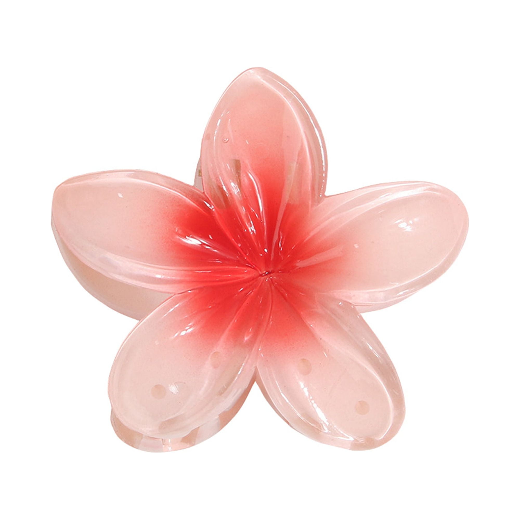 Cenuakty Women Frangipani Hair Claw Clips Cute Hawaiian Flower Jaw ...