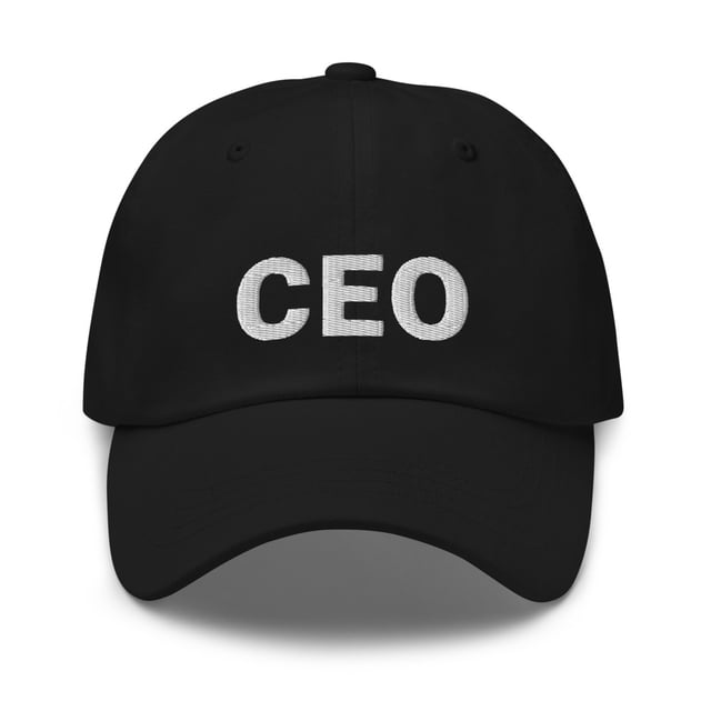Ceo, Chief Executive Officer, Dad Hat, Top Executive, Embroidered Dad ...