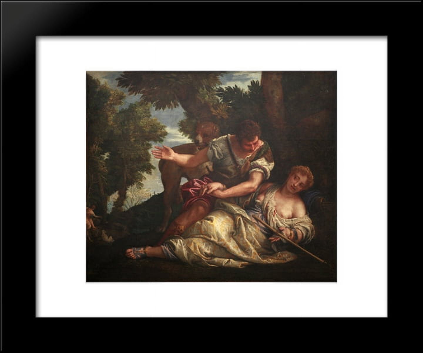Cephalus and Procris 20x24 Framed Art Print by Paolo Veronese - Walmart.com