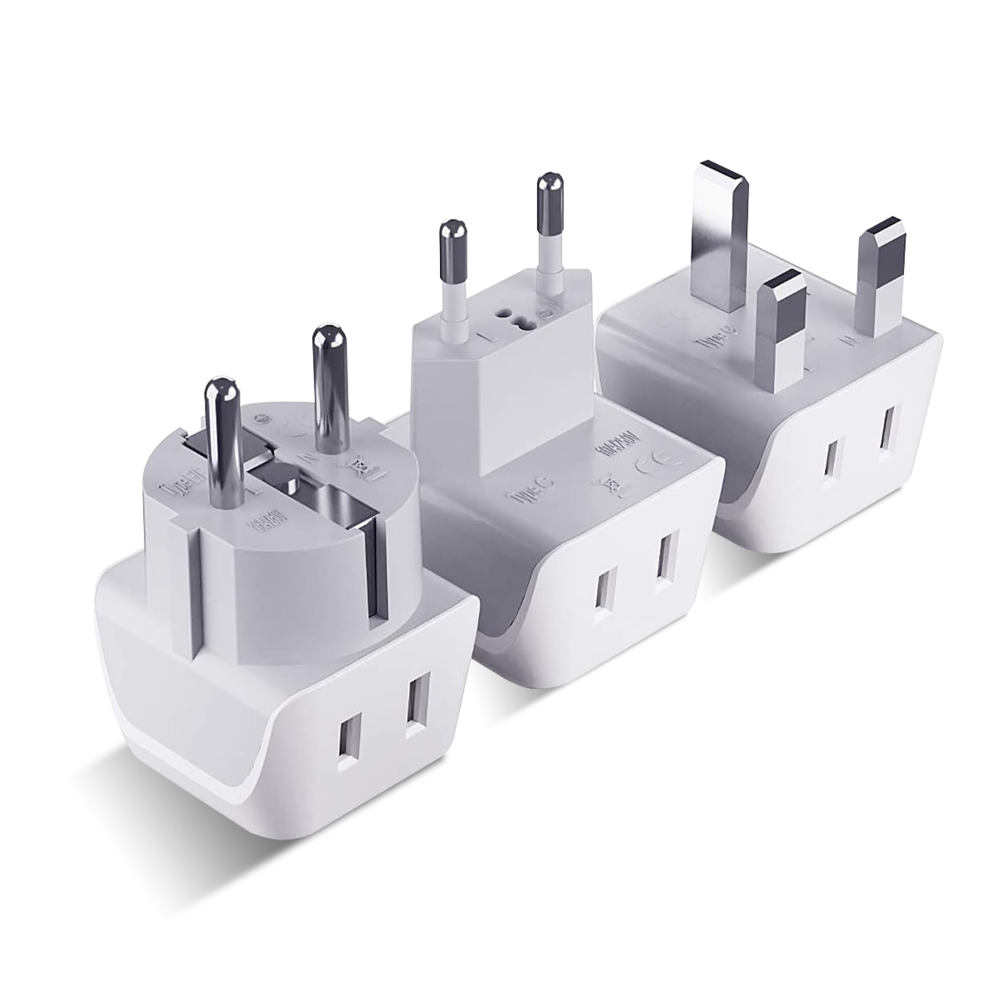 Ceptics Complete European Set Travel Adapter Plug by Ceptics With Dual ...