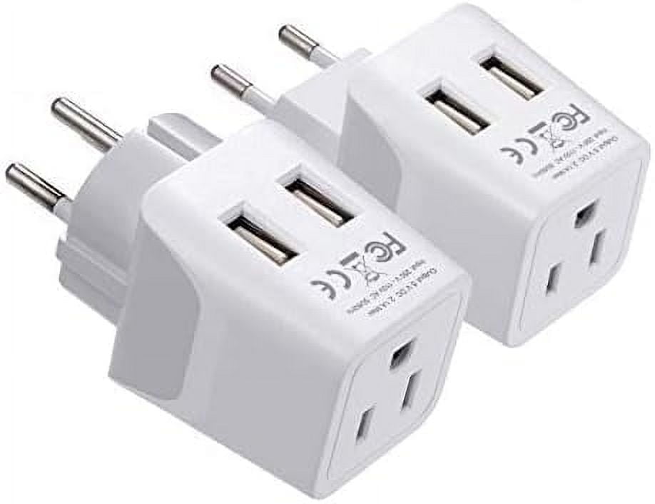 Ceptics Israel, Palestine Travel Plug Set - with 2 USB + USA Socket ...