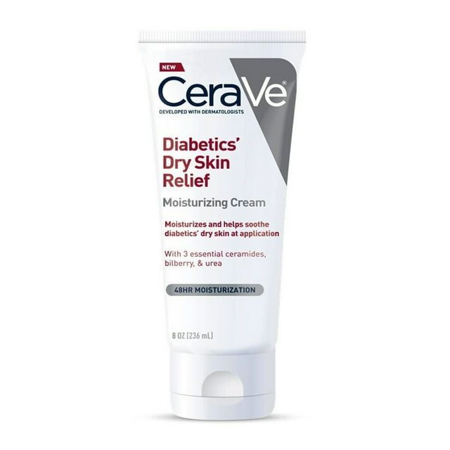 CeraVe Diabetics Moisturizing Body Cream for Dry Skin, 8 Oz, 2 Pack - Walmart.com