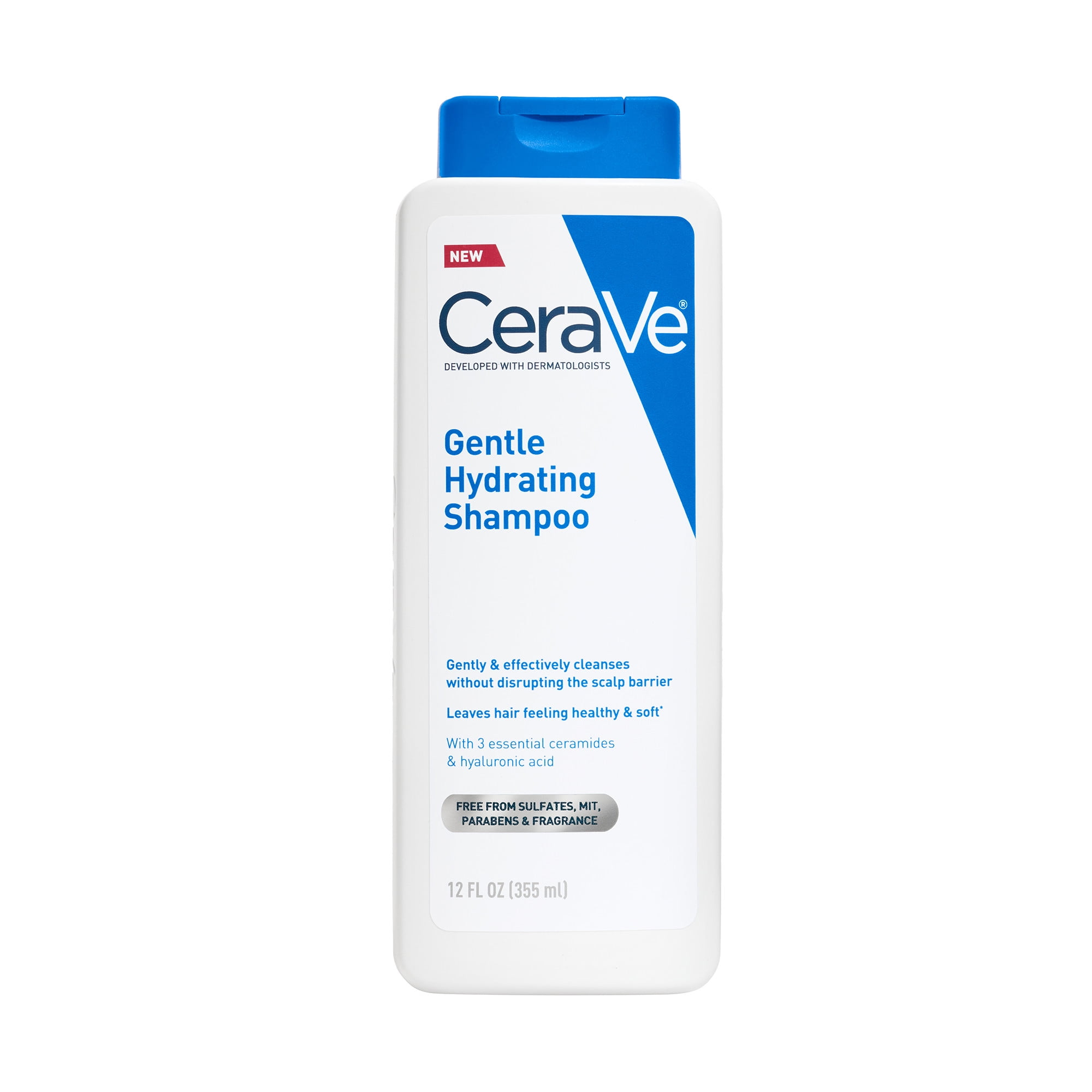 CeraVe Gentle Hydrating Shampoo, Fragrance Paraben & Sulfate Free, All ...