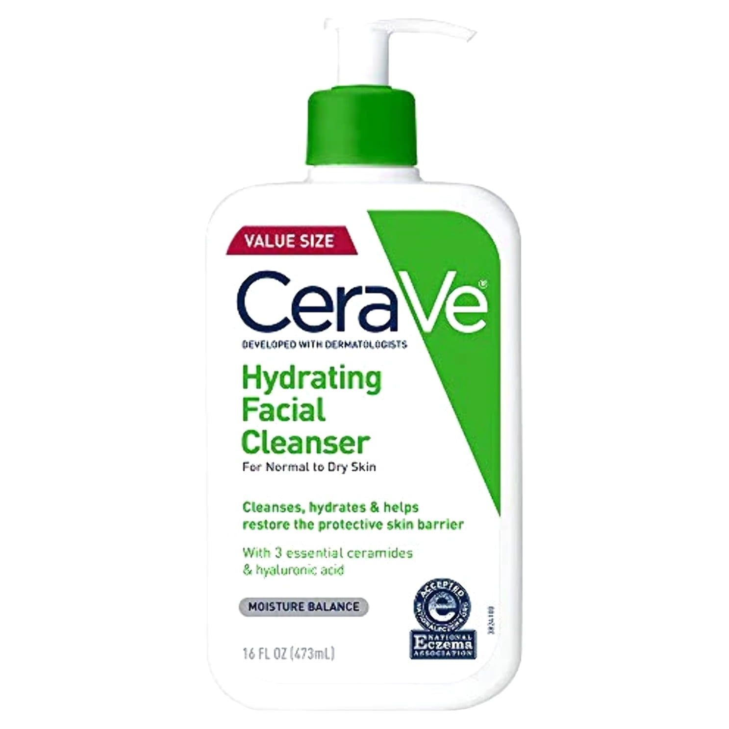 CeraVe Hydrating Face Wash, Fragrance Free Gentle Facial Cleanser for ...