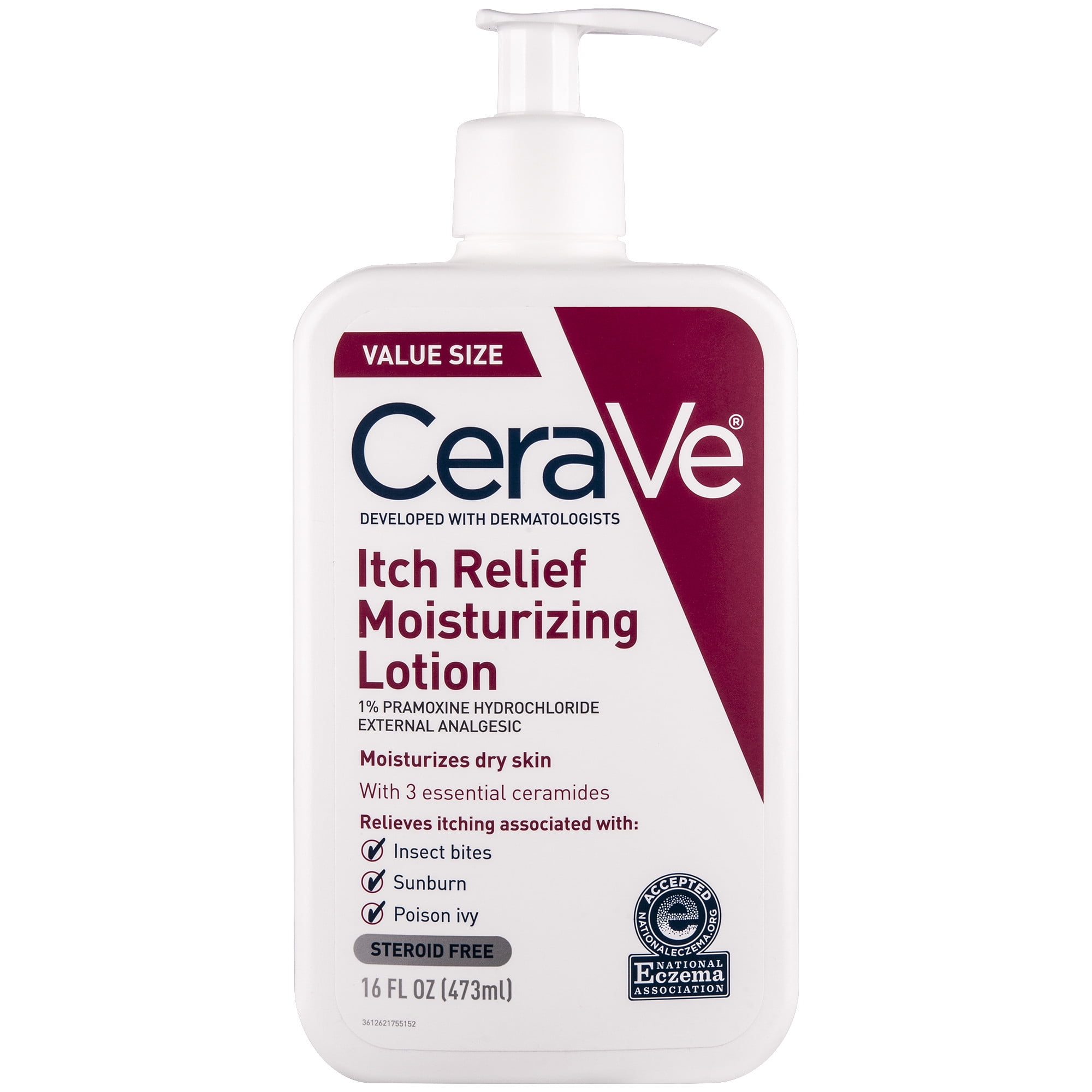 CeraVe Itch Relief Moisturizing Body Lotion, Steroid-Free Treatment for ...