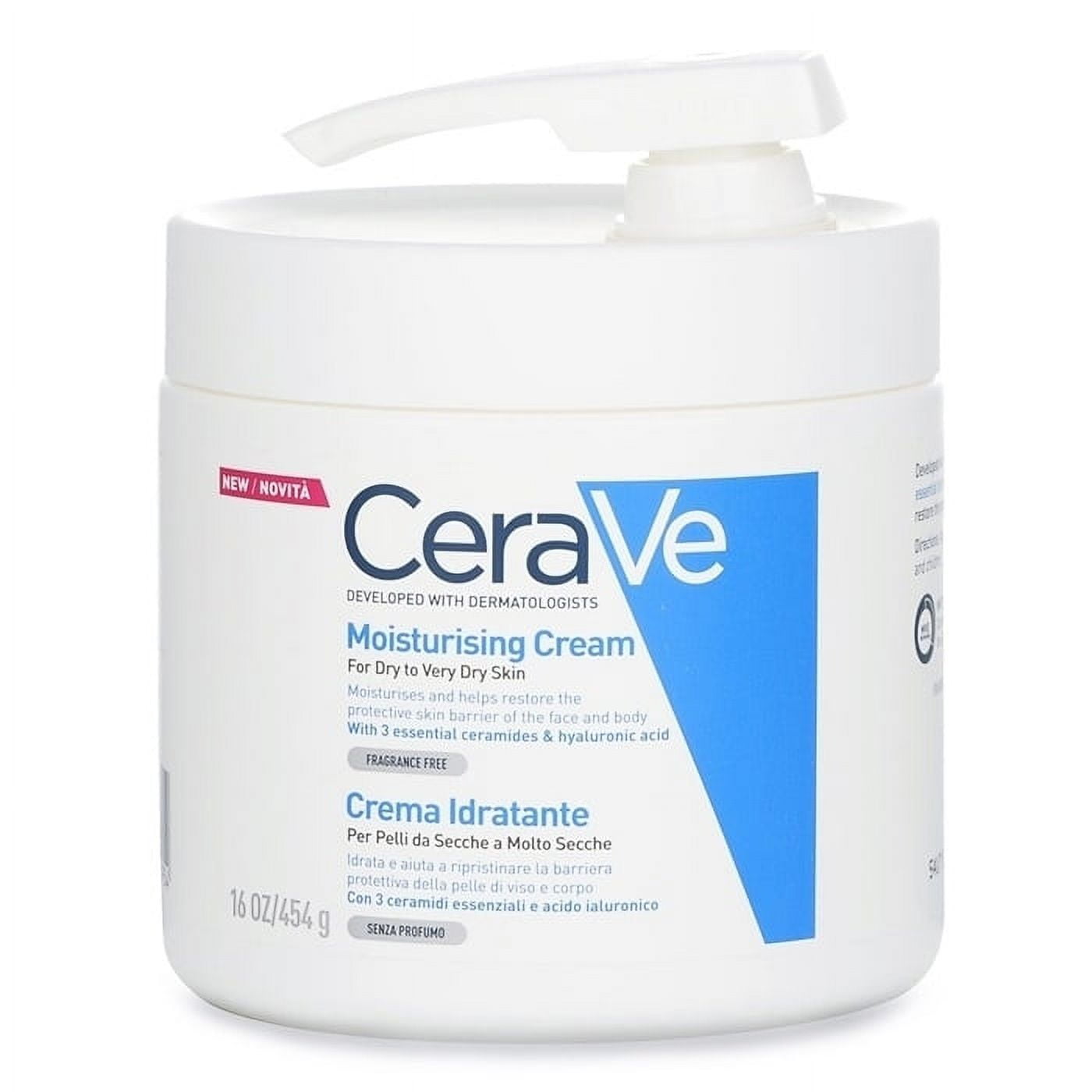 CeraVe Moisturizing Cream for Dry to Very Dry Skin, 16oz with Pump ...