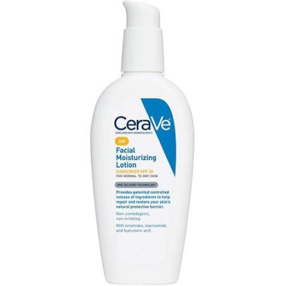 CeraVe Hydrating Morning Moisturizer, Face Sunscreen, SPF 30, 3 Ounce ...
