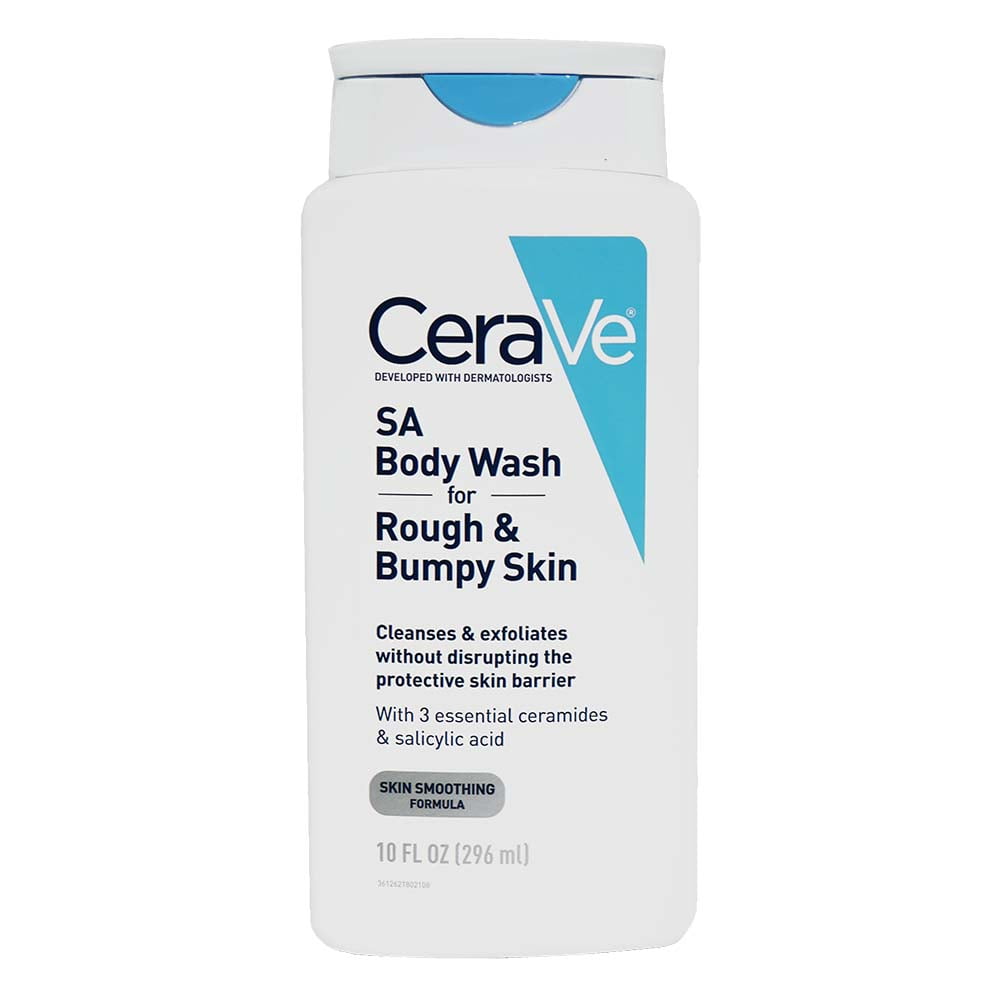 CeraVe Gentle Soothing SA Body Wash for Rough & Bumpy Skin 10oz ...