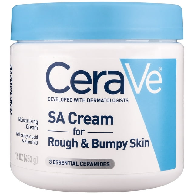 CeraVe SA Cream for Rough & Bumpy Skin, Salicylic Acid Body Lotion To ...
