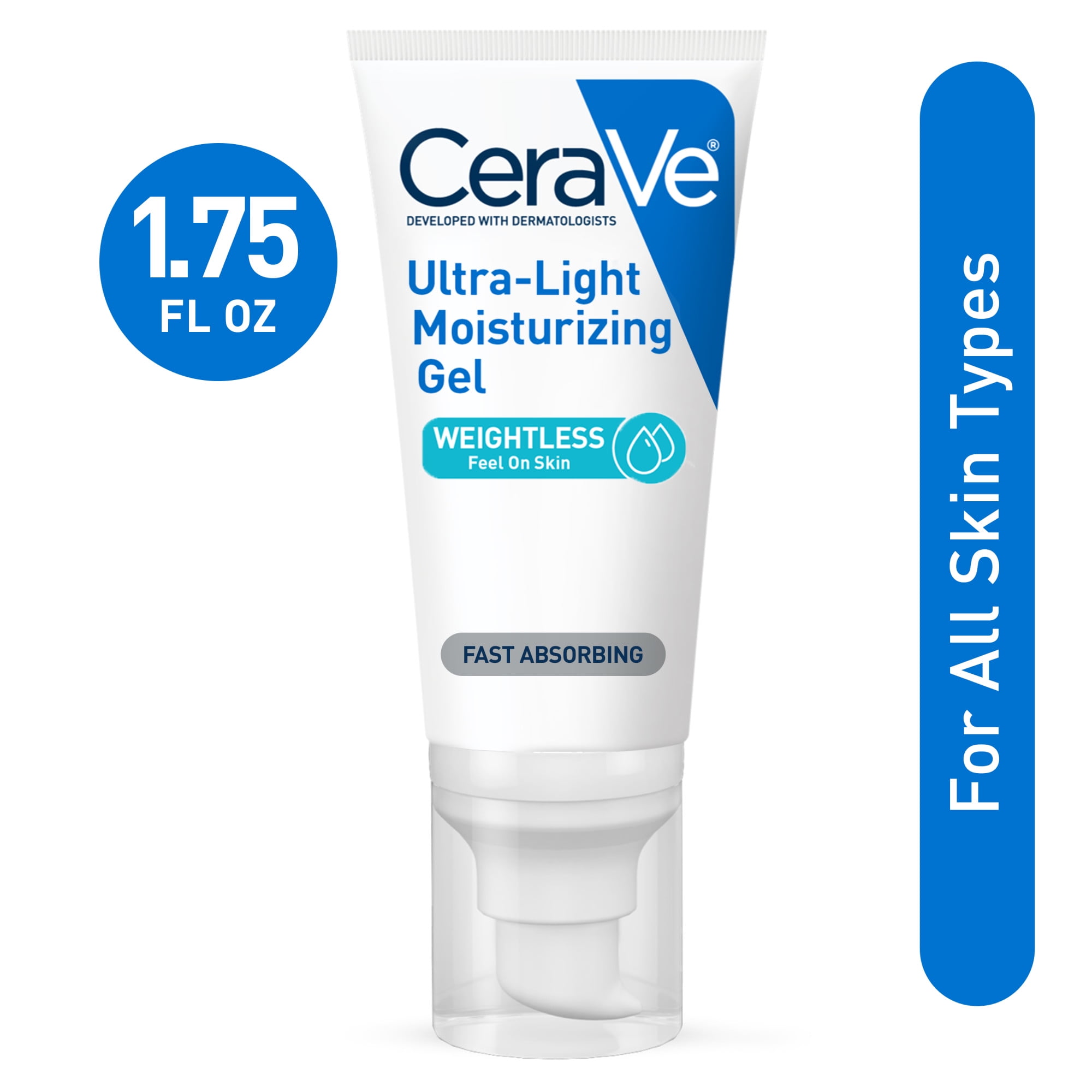 CeraVe Ultra-Light Gel Face Moisturizer with Hyaluronic Acid ...