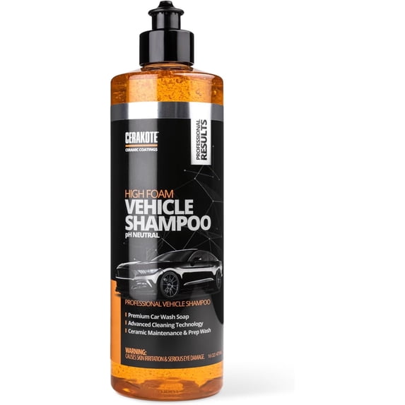 Cerakote Vehicle Shampoo 16 oz pH Neutral Car Wash Soap for Ceramic ...