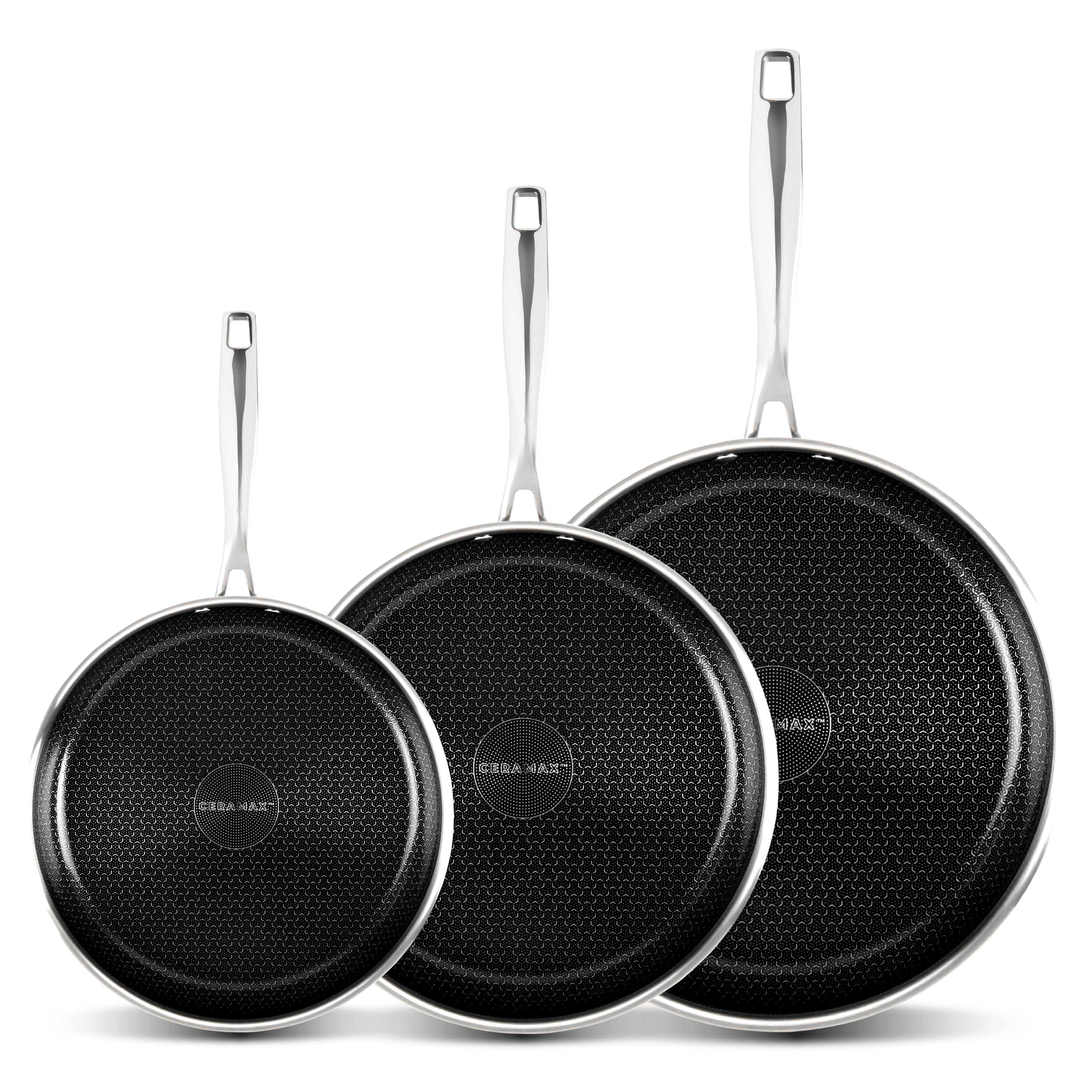 Ceramax 3pk Non Stick Frying Pan Set, 8, 10, 12 inch - Walmart.com