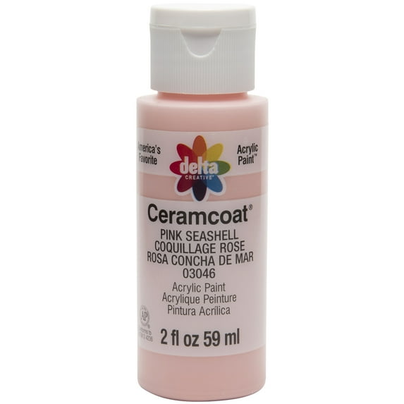 Ceramcoat Acrylic Paint 2oz-Pink Seashell - Walmart.com