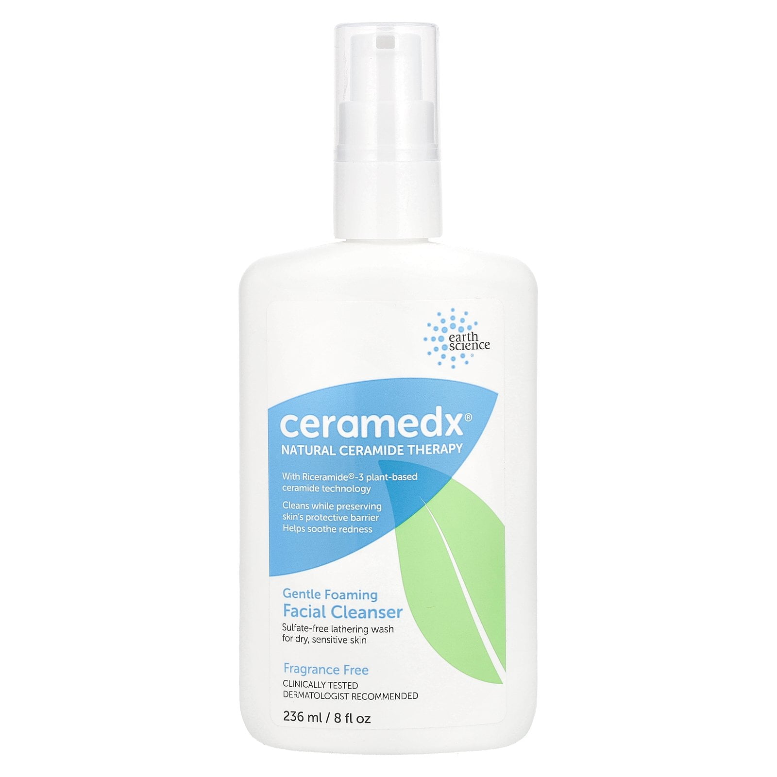 Ceramedx Gentle Foaming Facial Cleanser, Fragrance Free, 8 fl oz (236 ...
