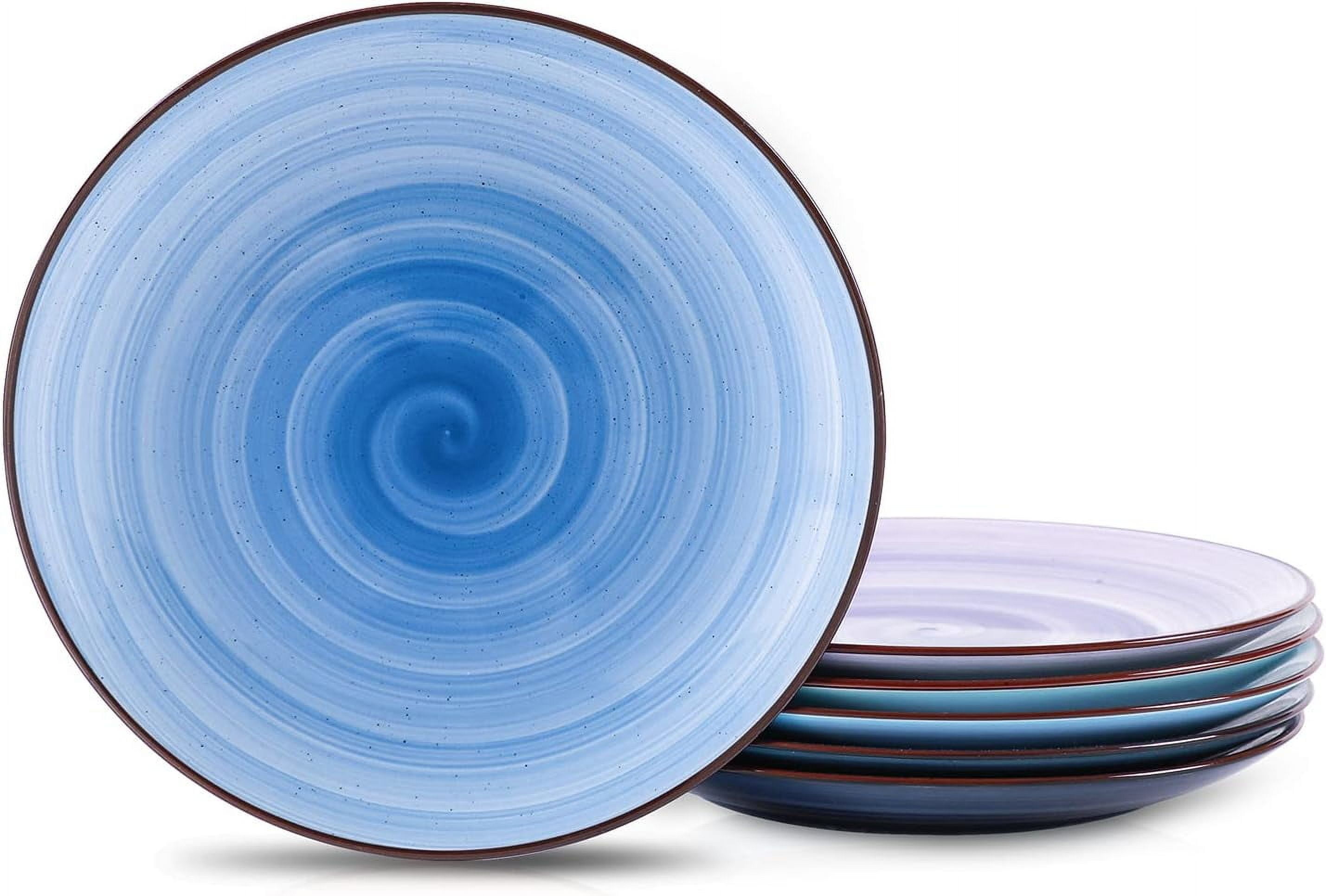 Ceramic 10 inch Dinner Plates, Large Dessert Salad Plates, Porcelain ...