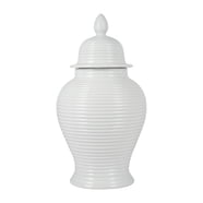 Sagebrook Home Ceramic Temple Jar – Elegant Single Piece for Stylish ...