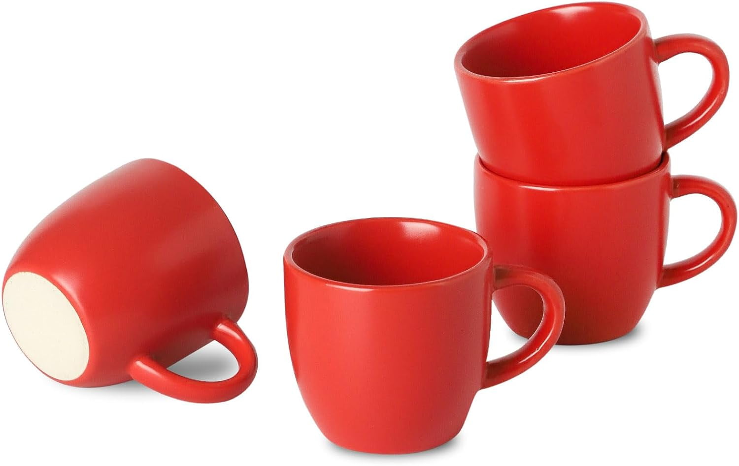 Ceramic 3 OZ Espresso Cups, Porcelain Espresso Demitasse Cups Set of 4 ...