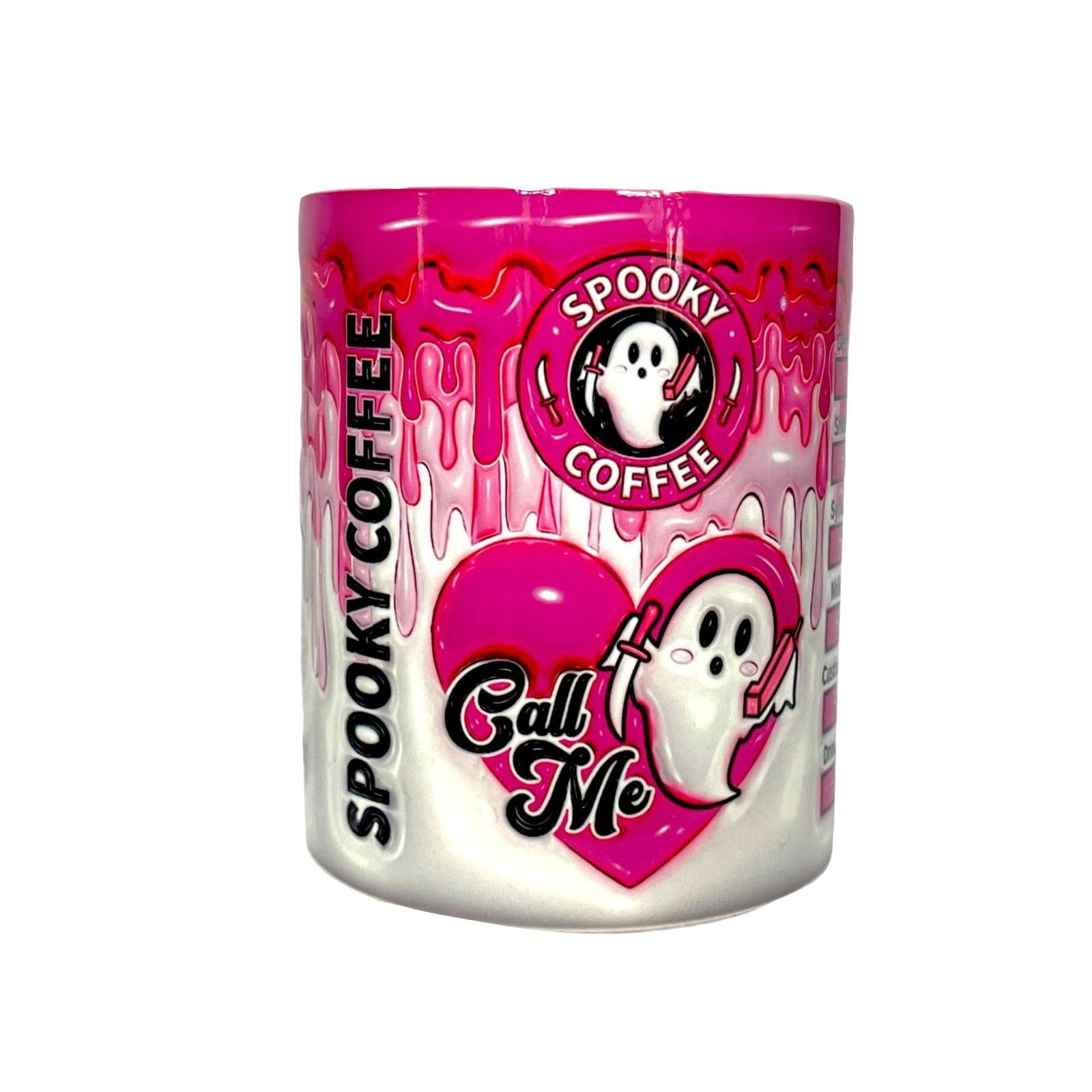 Ceramic 3D Printed Mug Cute and Fun Spirit Design for Coffee Tea and ...