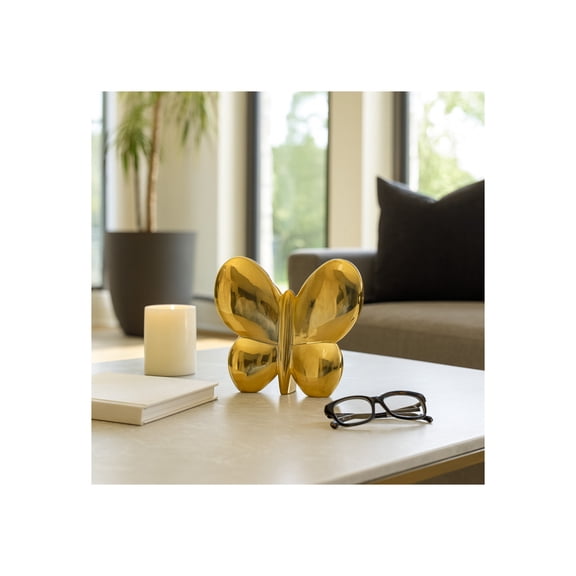 Metal Snake Sculpture with Acrylic Ball for Home Decor - Decorative ...