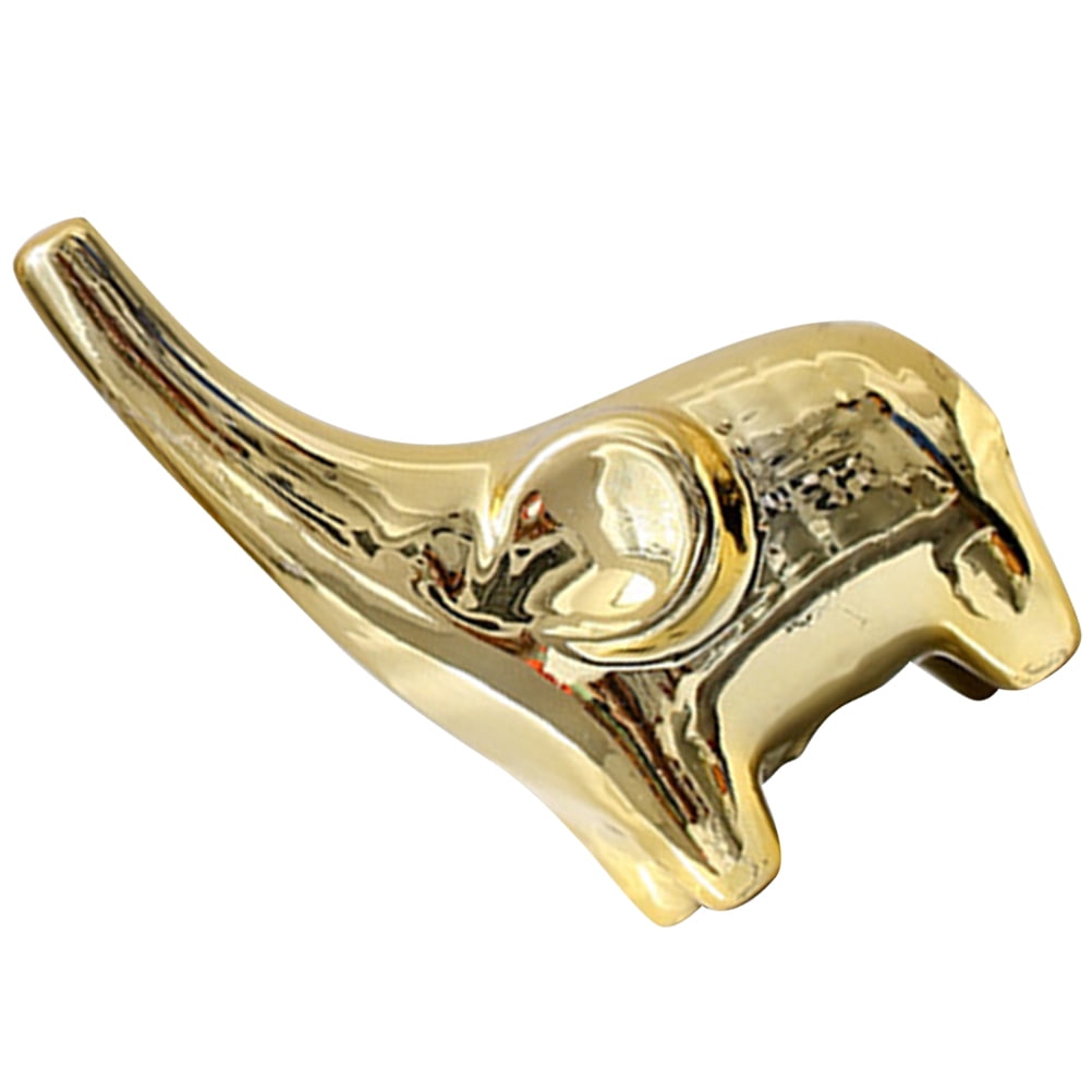 Ceramic Abstract Elephant Statue Cute Ceramic Animal Figurine Desktop ...